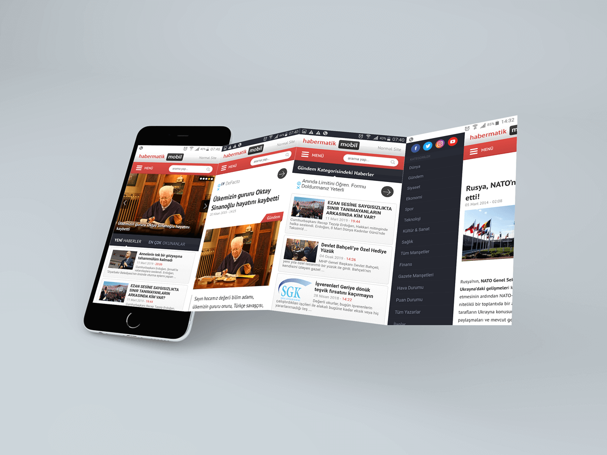 Haber Sitesi iOS Mobil Uygulama | HaberMatik Haber Sitesi iOS Mobil Uygulama | HaberMatik